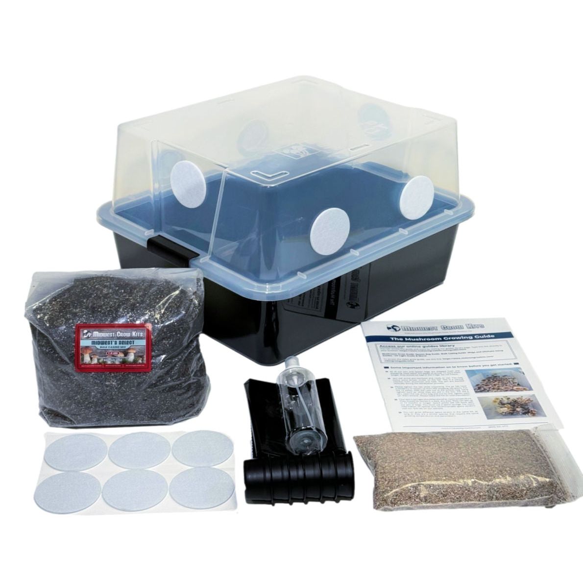 Midwest Grow Kits 44Q Monotub Bulk Spawn Growing & Casing Kit for Advanced Cultivation