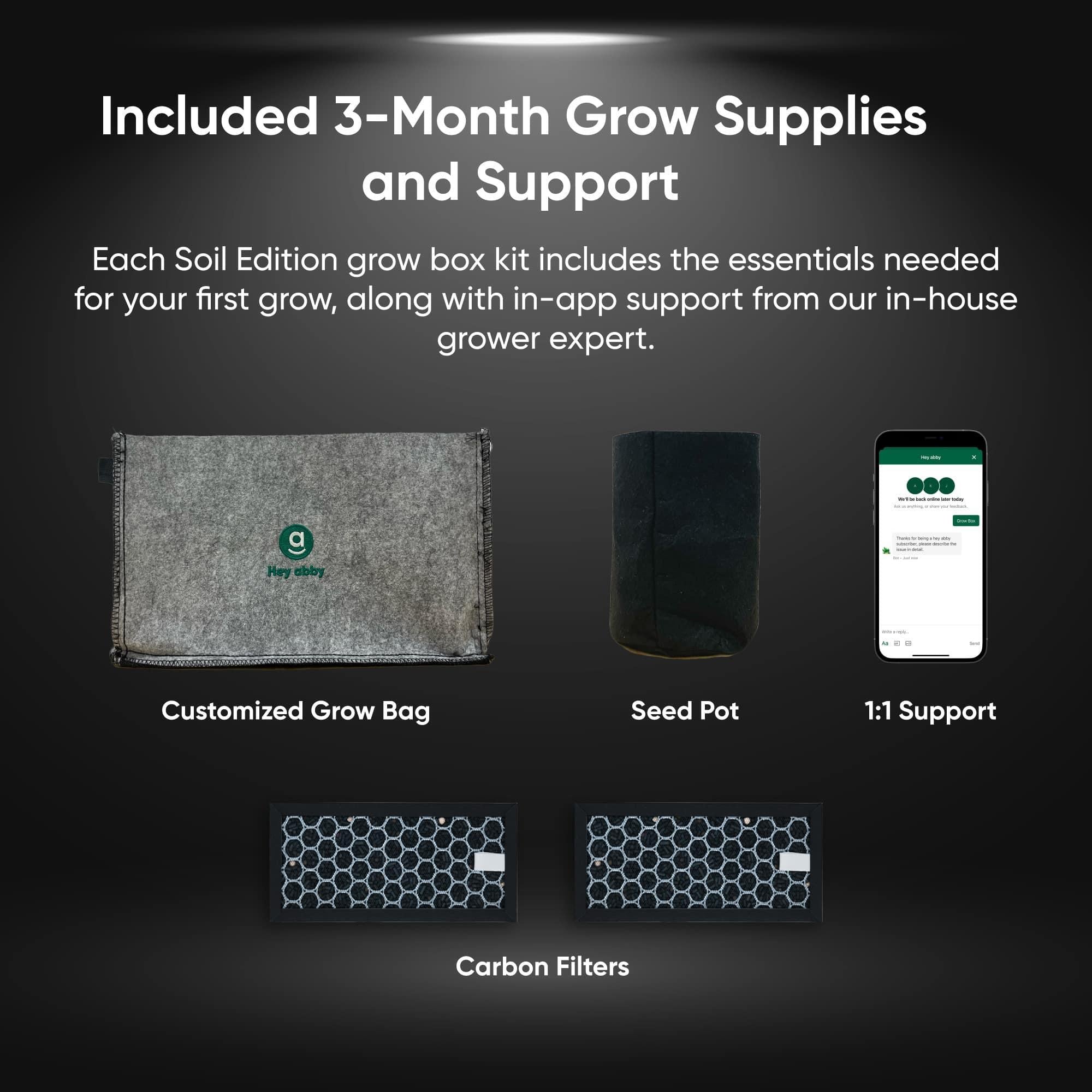 Hey Abby Automated Grow Box Soil Edition - (3-Month Subscription Included)
