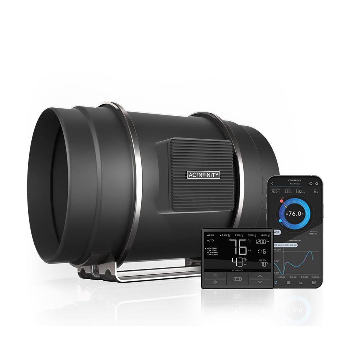 AC Infinity Cloudline T8 Inline Fan System w/ Smart Controller