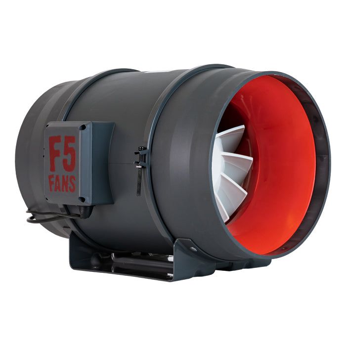 F5 Fans 12" Turbo EC Inline Fan | Quiet 1375 CFM Ventilation